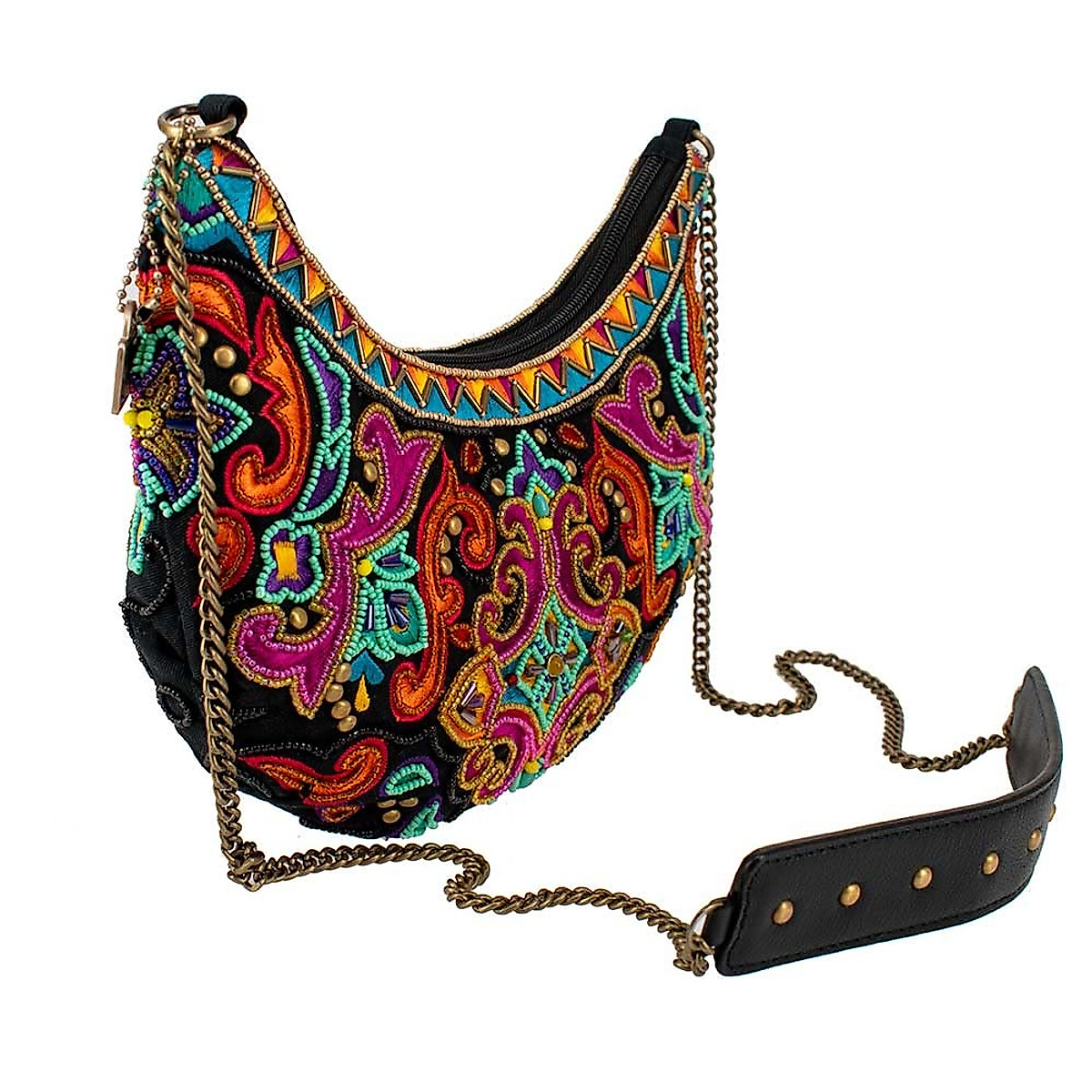 Mary Frances Womens Mary Frances Majorca Crossbody handbag, Multi, One Size US