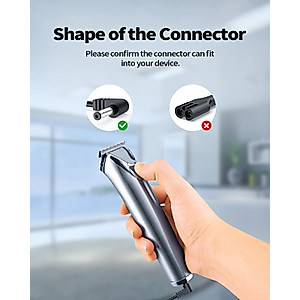 AC Charger Fit for Wahl Trimmer 9888L 9818L 9854L 9918D WNT-9 WNT- 9864 9876 9766 5622 5623 8779 79608 97581 Hair Beard Clipper Shaver Adapter Power Supply Cord for S003HU0420060