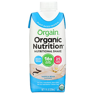 Orgain, Nutri Shake Vegan Sweet Vanilla Bean Organic, 11 Fl Oz