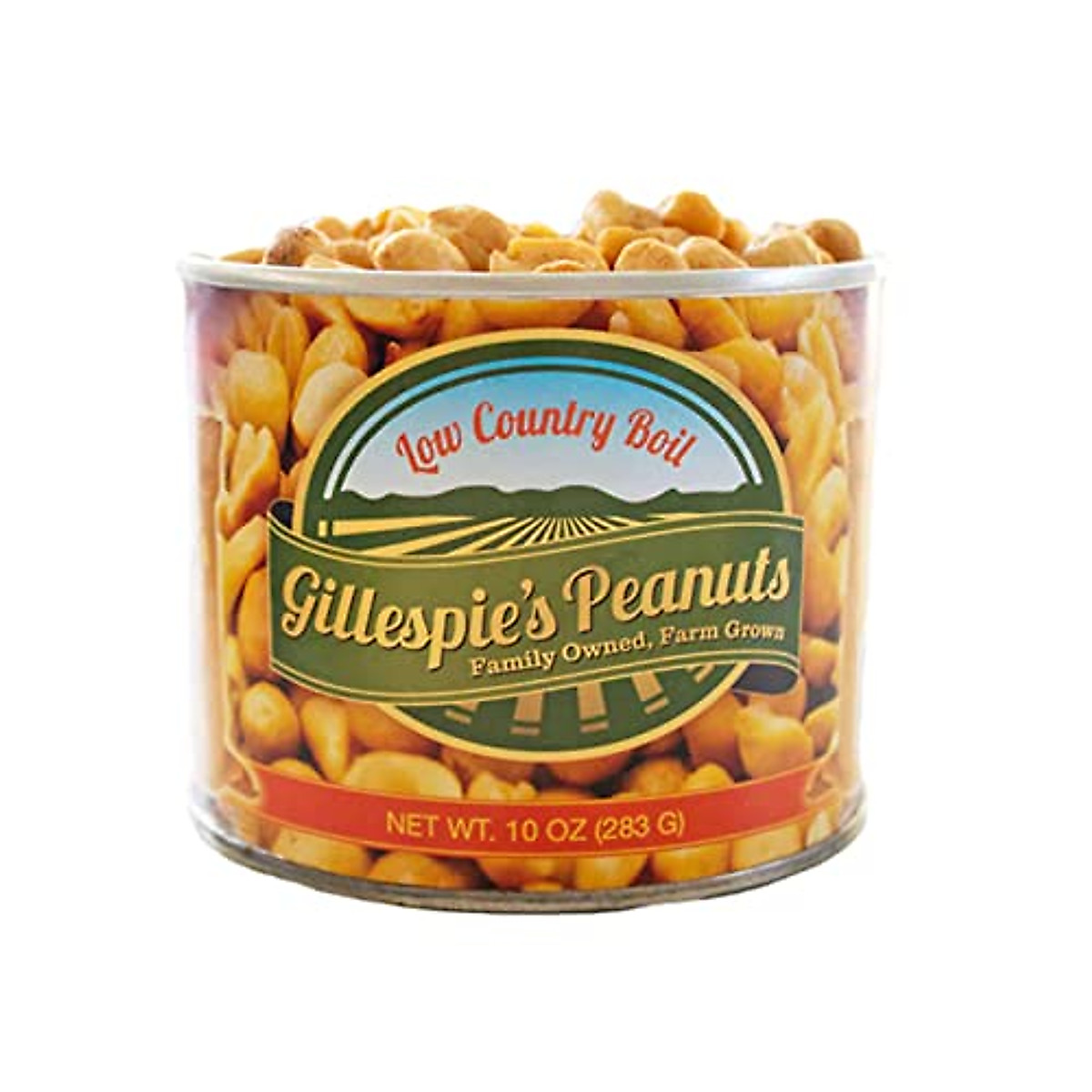 Low Country Boil 10oz cans Gillespie's Peanuts grown on our family farm! (1 Can)