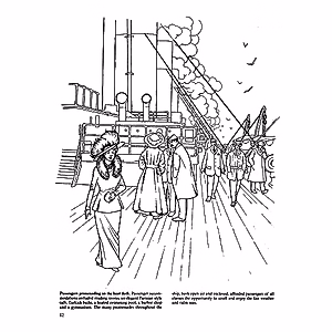 The Titanic Coloring Book (Dover World History Coloring Books)