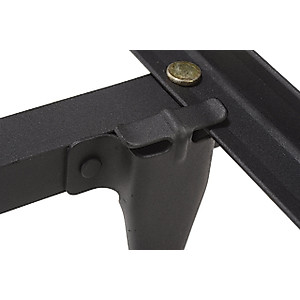 King's Brand 7-Leg Heavy Duty Adjustable Metal Queen Size Bed Frame with Center Support Rug Rollers and Locking Wheel