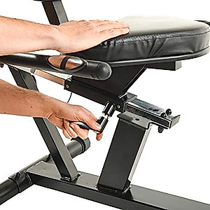 Exerpeutic Recumbent Exercise Bike Bluetooth with 24 Pre-Set Programs | Easy Step Thru| 16 Levels of Resistance