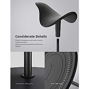 Lamicall Headphone Stand, Desktop Headset Holder - Desk Earphone Stand, for All Headsets Such as Airpods Max, HyperX Gaming Headphones, Beats/Sony/Sennheiser Music Headphones - Black