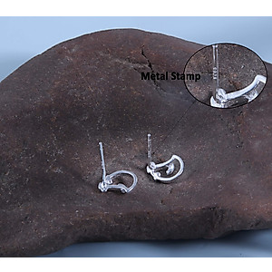 Helen de Lete Lovely Rooster Chicken Sterling Silver Stud Earrings