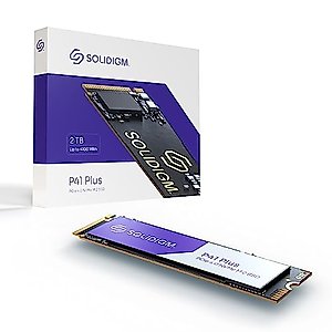 Solidigm™ P41 Plus Series 2TB PCIe GEN 4 NVMe 4.0 x4 M.2 2280 3D NAND Internal Solid State Drive (2TB, M.2 80mm, PCIe 4.0 x4)