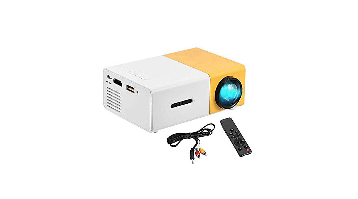Portable 6000 Lumens LED Mini Projector - 1080P Home Theater