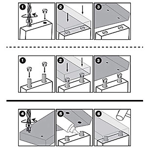 Yitaocity 16Pcs 6/8/10/12mm Center Points Pin Set Drill Dowel Pin Centre Dowel Centre Point for Woodwork Drill Tools Accurate Drilling Proper Dowel or Tenon Placement