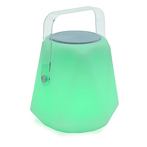 Mooni Diamond Speaker Lantern - Indoor/Outdoor Wireless Bluetooth Speaker and 7 Color LED Lantern with 5 Light Modes (31972)