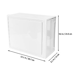 Alipis 1pc box Stacking for Bathroom Simple Visible Underwear Fabrics Holder Desktop and Plastic Drawer Bins L Front Large Capacity Hardware Sundries Chest Cabinet Drawer-type
