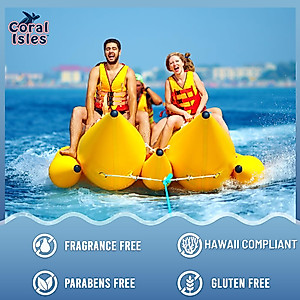 Coral Isles Reef Safe Sunscreen Spray SPF 50 - Broad Spectrum UVA/UVB Protection - Octinoxate & Oxybenzone Free - Hawaii Compliant - Non-Greasy, Fragrance Free - Water Resistant - 6 Fl Oz 3 pack