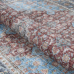 Couristan Pasha Nahavand Area Rug, 9' x 12', Cabernet