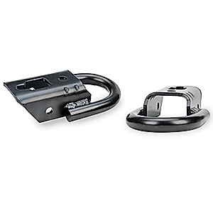 WEILEITE Front Bumper Tow Hook Shackles Compatible with Ford F150 2009-2016 Replace FL3Z-17N808-A(2Pcs,Black)