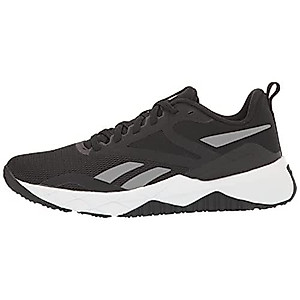 Reebok Women's NFX Cross Trainer, Black/Pure Grey/White, 7.5