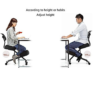 Kneeling chair Home Office Chairs Adult Student Sitting Posture Correction seat Lifting Chair Office Study Chair Home Computer Chair Ergonomic Chair with Roller