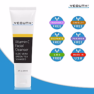 YEOUTH Vitamin C Cleanser for Face Wash 3 fl oz
