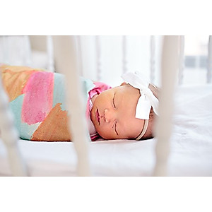 Copper Pearl Large Premium Knit Baby Swaddle Receiving Blanket Monet