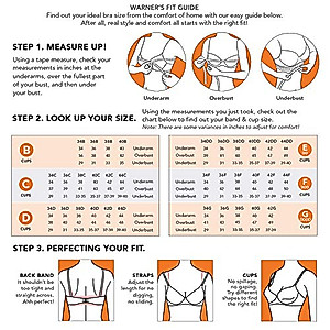Warner's womens Easy Does It Dig-free Comfort Band With Seamless Stretch Wireless Lightly Lined Convertible Comfort Bra, Butterscotch, Small US