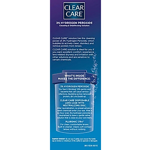Clear Care Cleaning & Disinfecting Solution with Lens Case, Twin Pack,12 Fl Oz (Pack of 2)