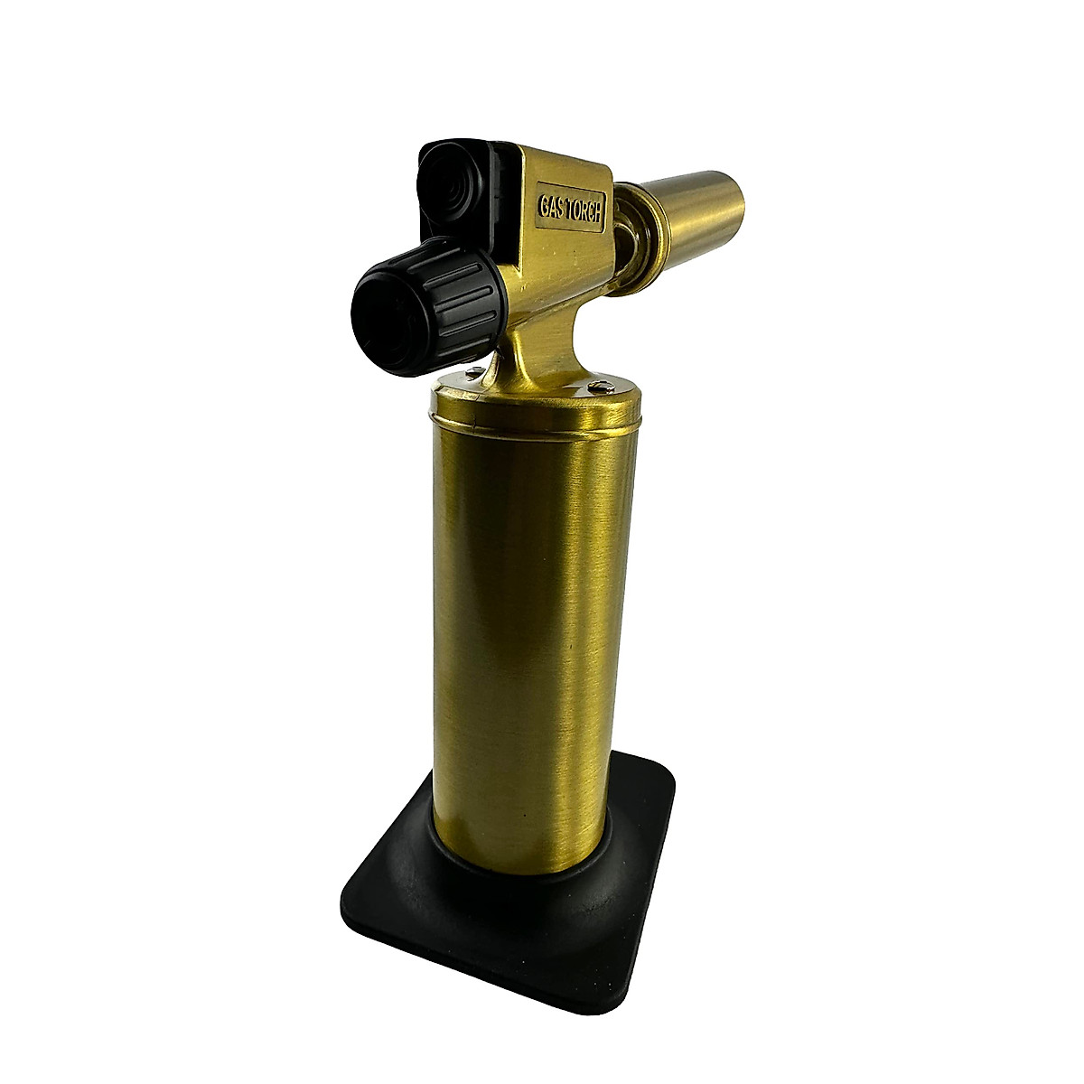 Space King Extended Tube Metal Shell Torch Lighter - Rustic Finish - Adjustable Flame - Use for Camping, Kitchen, Backyard, Travel, Beach, BBQ, Mountain, Outdoors, Travel, Garage, Welding, etc. (Gold)