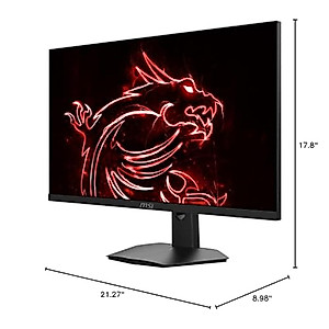 MSI 27” FHD (1920 x 1080) Non-Glare with Super Narrow Bezel 180Hz 1ms 16:9 HDMI/DP G-sync Compatible HDR Ready HDR Ready IPS Gaming Monitor (G274F),Black