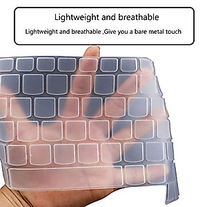 Keyboard Cover for 14" Dell Inspiron 14 5410 5415 5418 5420 5425 5430 7415 7420 7425 7430/13.3" Inspiron 13 5310 5320/16" Inspiron 16 5635 5630 5620 5625 7635 7620/Dell Latitude 3320 3420-Clear