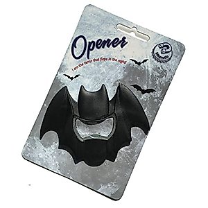 SHFICDJ Batman Bottle Opener Fridge magnet,Beer Bottle Openers,Rubber Coated, Stainless Steel.