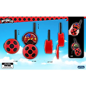 eKids Miraculous Ladybug Walkie Talkies for Kids, Indoor and Outdoor Toys for Kids and Fans of Miraculous Toys for Girls and Boys