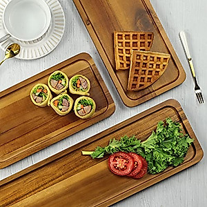 3 Tier Serving Tray Can Collapsible, Acacia Wooden Cupcake Stand Three Tiered, Tier Serving Stand with 3 Acacia Wooden Serving Platters for Entertaining, Rustic Wood Tray Vintage Party Buffet, Cupcake