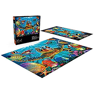 Buffalo Games - Vivid Collection - Tiny Bubbles - 300 Large Piece Jigsaw Puzzle , Blue
