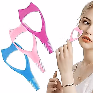 3 IN 1 Mascara Shield Lash Buddy Makeup Cosmetic Eyelash Tool Eyelash, Tool Upper Lower Eye Lash Mascara Shield Guard for Lashes Natural Look Make Up 3 Pack