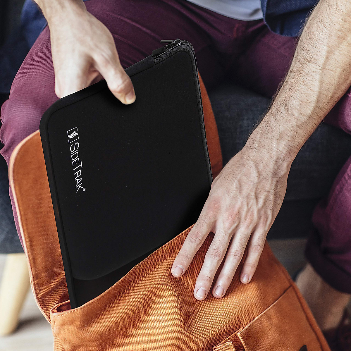 SideTrak Swivel Attachable Portable Monitor for Laptop 12.5” FHD IPS Laptop Screen with 14” Protective Case | Compatible with Mac, PC, & Chrome | Fits All Laptop Sizes | Powered by USB-C or Mini HDMI