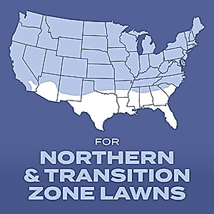 Scotts Turf Builder Grass Seed Heat-Tolerant Blue Mix for Tall Fescue Lawns with Fertilizer and Soil Improver, 2.4 lbs.