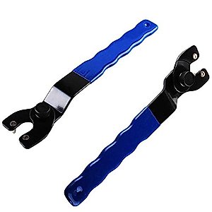 Adjustable Grinder Spanner Wrench (Pack of 2) Compatible with Ma-kita Bo-sch Angle Grinder (10-30mm) Universal Lock-Nut Pin Wrench SEWA20