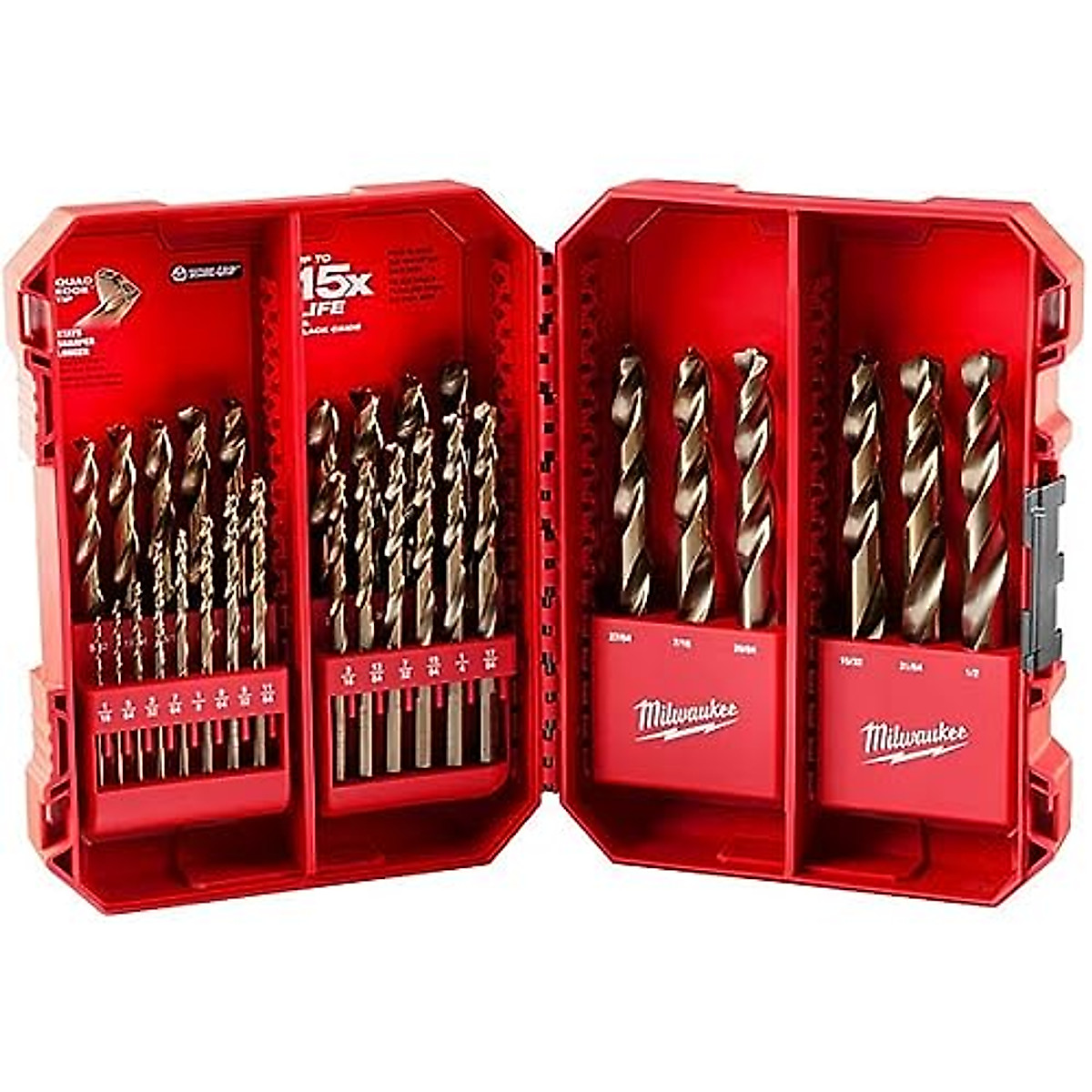 29 Pc. Cobalt Red Helix Drill Bit Kit