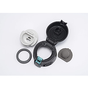 Zojirushi SM-QHE60GK, Flip-and-Go Stainless Mug, 20-Ounce, Teal