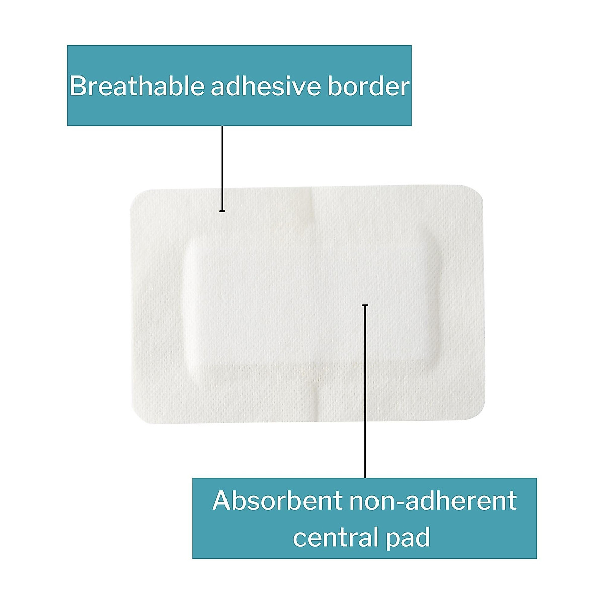 McKesson Island Dressing, Sterile, Polypropylene/Rayon, 4 in x 6 in, 25 Count, 1 Pack