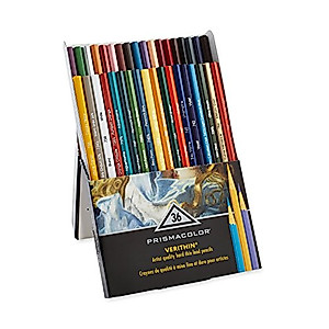 Prismacolor Premier Verithin Colored Pencils, Adult Coloring, 36 Pack