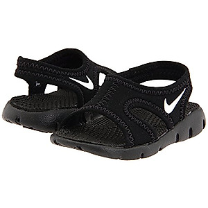 Nike Kids Baby Boy's Sunray 9 (Infant/Toddler) Black/White Sandal 10 Toddler M