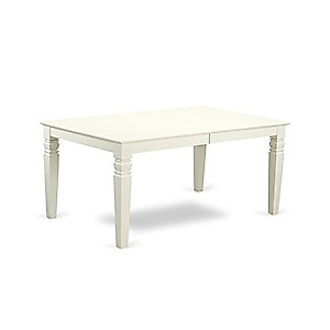 East West Furniture LGIP7-LWH-W Dining Table Set