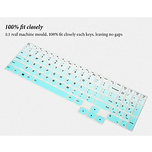 Keyboard Cover for 2023 Lenovo LOQ 15.6" 16"/Legion 7 7i 16ITHg6/Legion Pro 7 7i Gen 8,Lenovo Legion 5 Pro/Legion 7 7i Slim 15,Lenovo Legion 5 5i 5p 5pi 15.6" 17.3" Gaming Laptop Skin-Gradual Mint