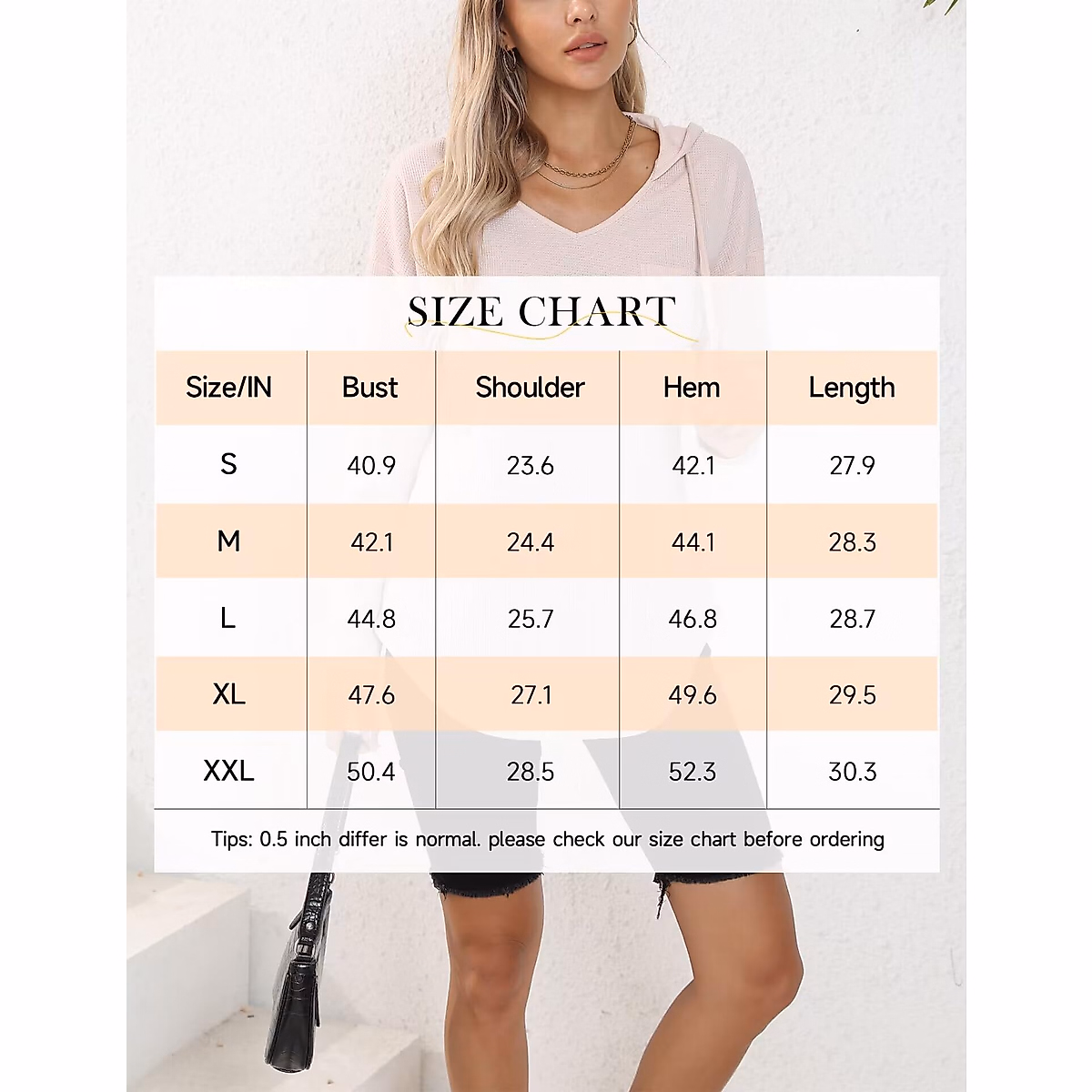 morhuduck Women's V Neck Hoodies Long Sleeve Sweatshirt Drawstring Pullover Tops with Pocket (Mint Green M)