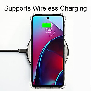 Osophter for Moto G Stylus 2022 Case: Clear Transparent Reinforced Corners TPU Shock-Absorption Flexible Cell Phone Cover for Motorola Moto G Stylus 4G 2022(Clear)