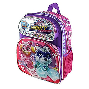 Paw Patrol - Mighty Pups 12" Deluxe Toddler Size Backpack - Super Hero Puppies - A18999