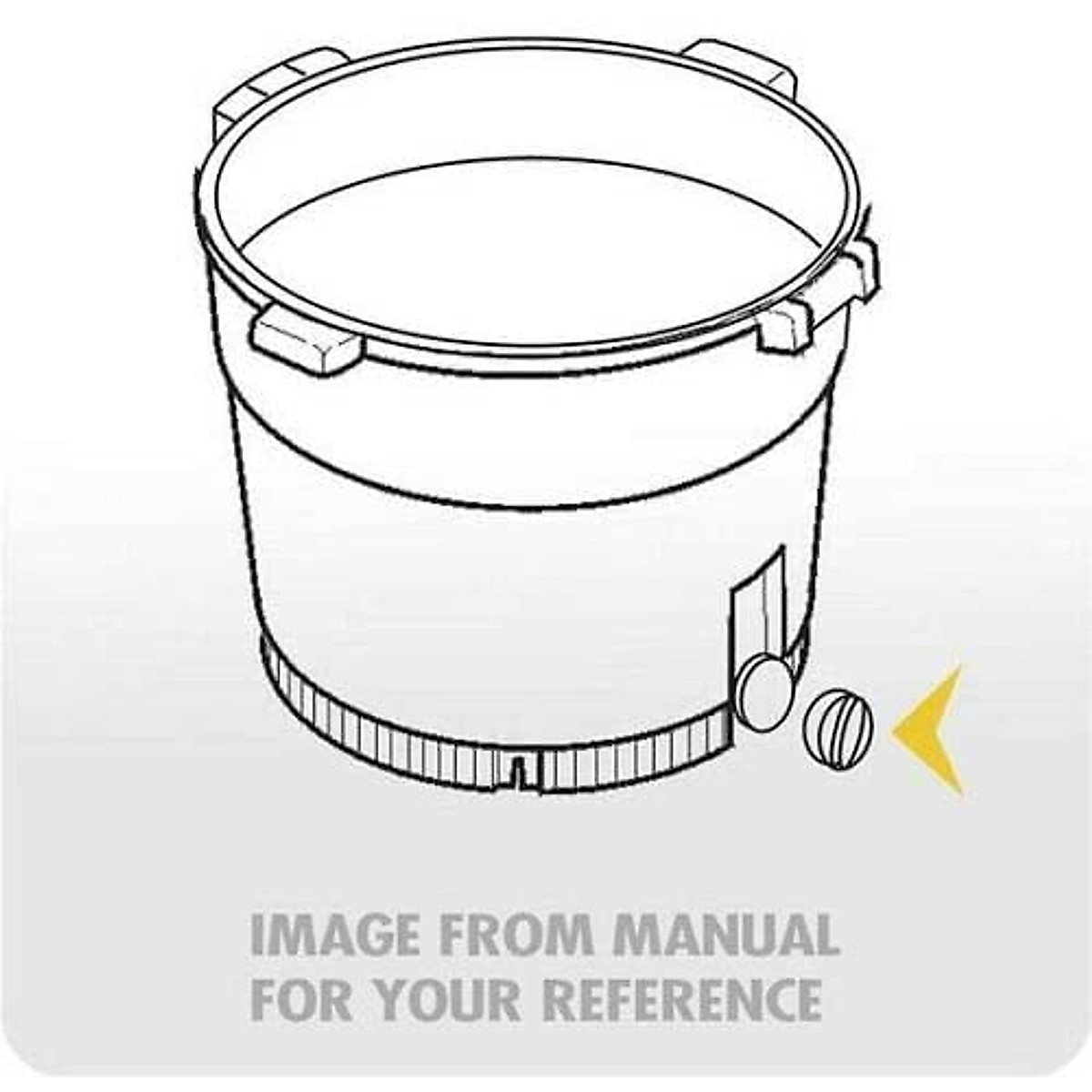 Tolxh Replacement Part New Drain Cap Wet/Dry Vacs Shop Vacuums #73185 for Workshop