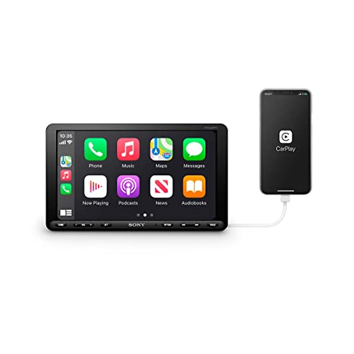 Sony XAV-AX8100 9-inch Floating Multi Media Receiver with Apple Carplay/Android Auto and HDMI Video Input