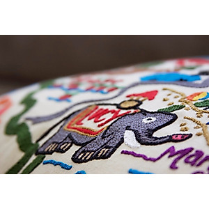 Catstudio New Jersey Embroidered Decorative Throw Pillow