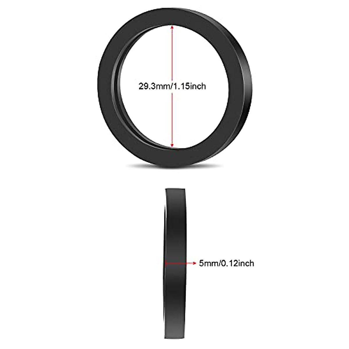 AITRIP 10 Pieces Replacement Gas Gaskets Gas Can Spout Gaskets Fuel Washer Seals Rubber Fuel Can Spout Seals Compatible with Most Gas Can Spout