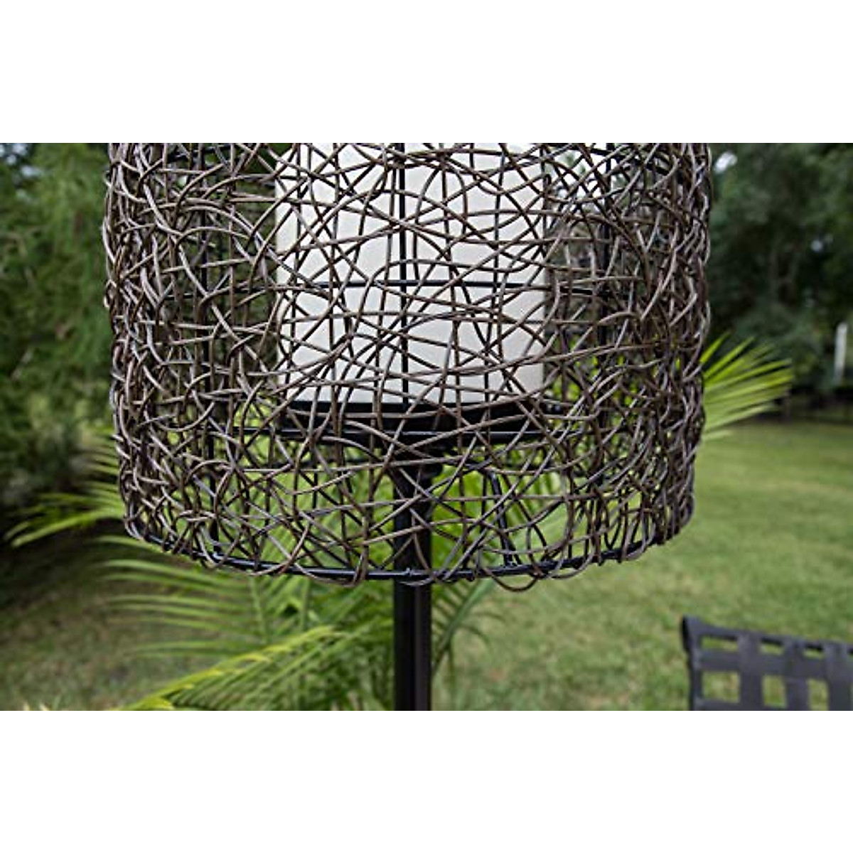 Kenroy Home 32220BRZ Tanglewood Standing Outdoor Floor Lamp, Bronze