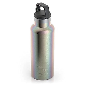 RTIC 16 oz Vacuum Insulated Water Bottle, Metal Stainless Steel Double Wall Insulation, BPA Free Reusable, Leak-Proof Thermos Flask for Hot and Cold Drinks, Travel, Sports, Camping, Twilight